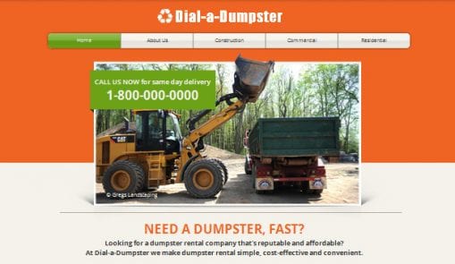 Dumpster Wix Template | Wix Business Template