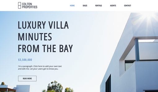 Luxury Real Estate Wix Template | Wix Business Template