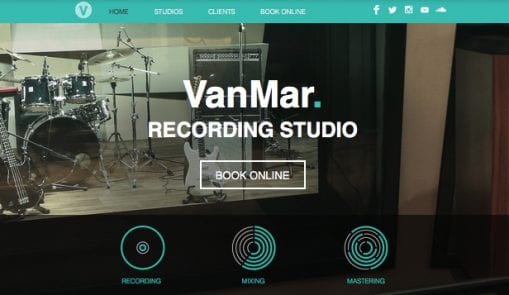 Music Studio Wix Template | Wix Music Template