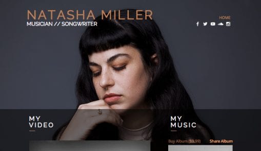 Music Artist Wix Template | Wix Music Template